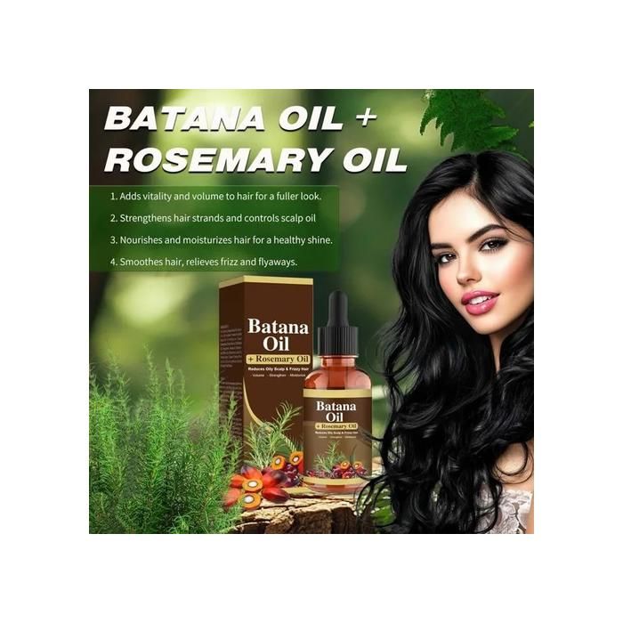 Huile pour la Pousse des Cheveux à Huile de Batana et Huile de Romarin, Serum Pousse Cheveux ...