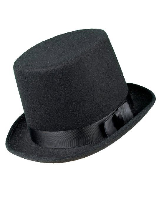 Chapeau haut de forme noir adulte années 20 - Marque - Haut de gamme ...