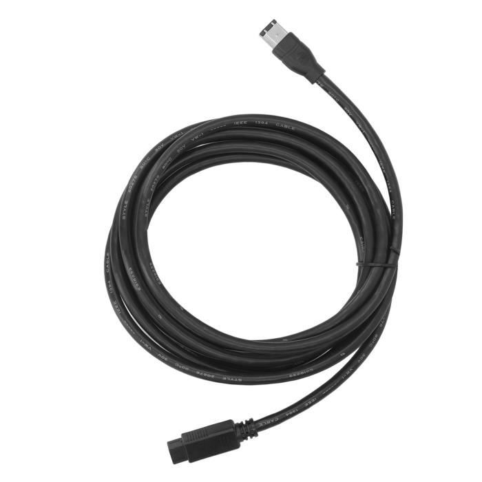 Qqmora Câble DV Firewire IEEE1394 Câble Firewire DV IEEE1394, 9 broches ...