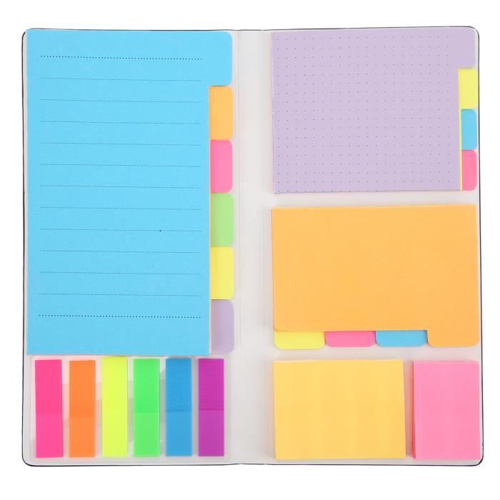 Bloc-notes autocollants - SURENHAP - Type A - Super Sticky - 20,6 x 10 ...
