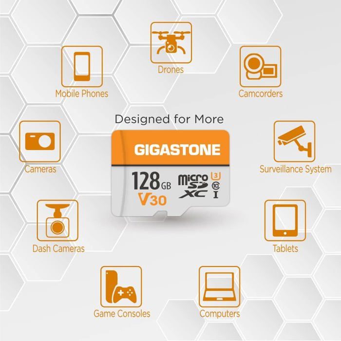Cartes mémoire micro SDXC 128 Go - EDILIX - Lot de 2 - Haute vitesse ...