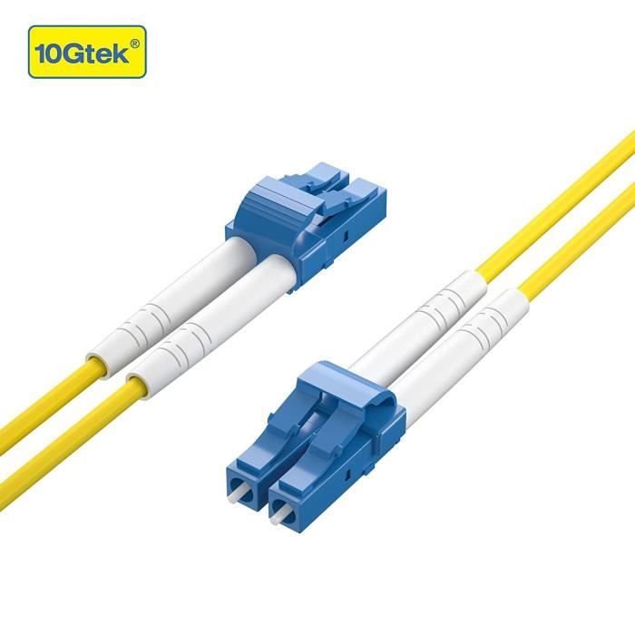 Os2 Lc À Lc Câble Fibre Optique 5M, 9-125 Monomode Duplex Jarretière Optique Lszh Pour Sfp, 10G ...