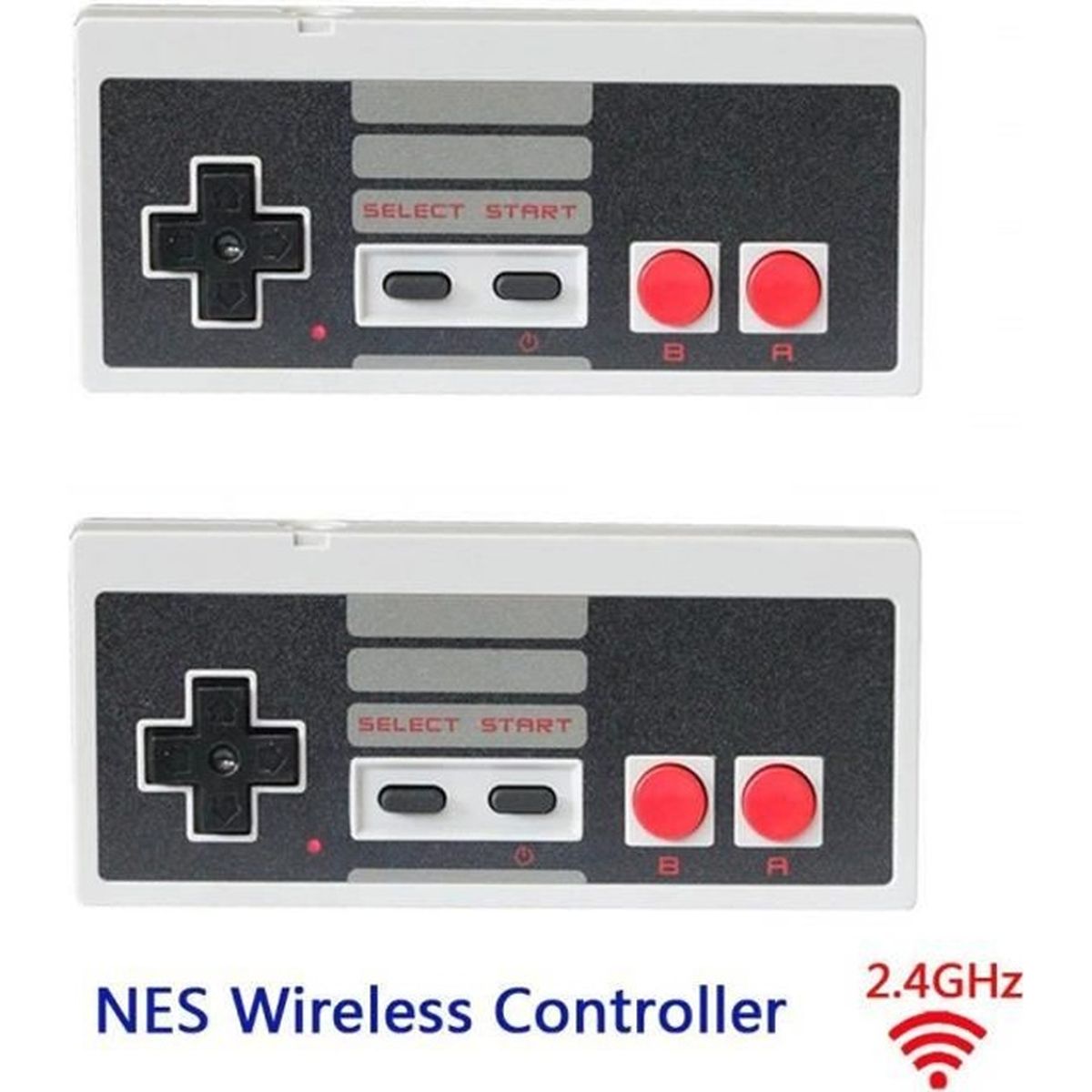 2 X Manette NES contrôleur sans fil avec Batterie pour Nintendo Nes ...