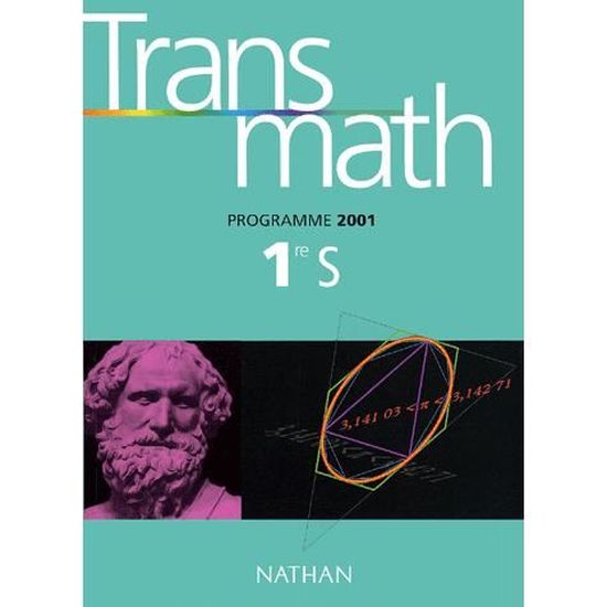TRANSMATH; MATHEMATIQUES ; 1ERE S ; MANUEL DE L'EL - Cdiscount