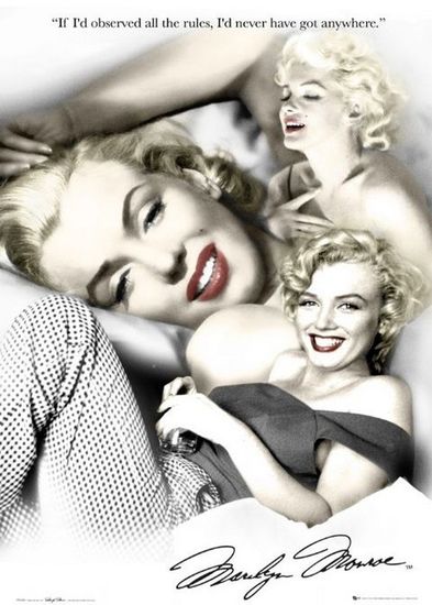 Marilyn MONROE - Rules - 61x91,5cm - Affiche / Poster - Cdiscount Maison