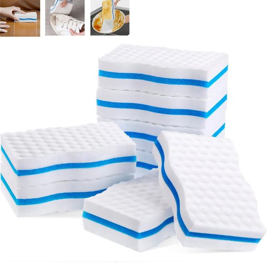 Eponges Magiques, 24 Pcs Eponge en Melamine de Nettoyage Très Épaisse ...