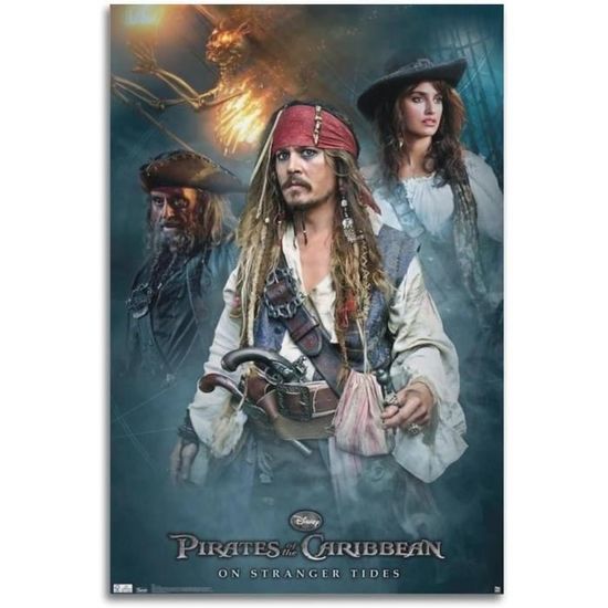 Poster Pirates Des Caraïbes Sur Stranger Tides - Peinture Décorative ...