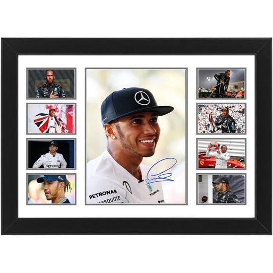 Poster De Collage Dédicacé De Lewis Hamilton – Art Mural Pour Les Fans ...