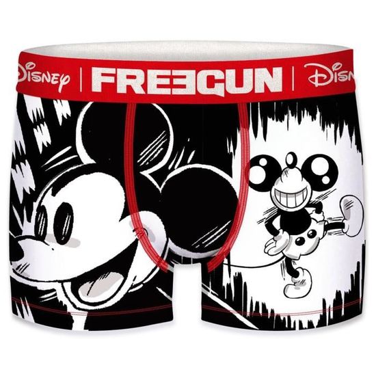 Boxer Homme Disney Mickey Mouse - FG/DIS5/1/BM/BLACK/02 Noir / blanc ...