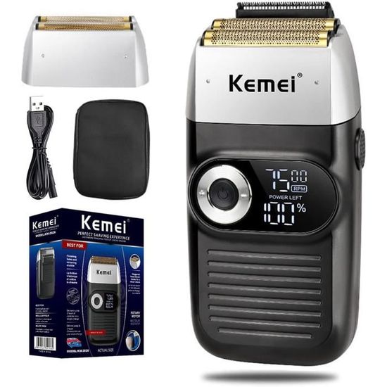 Rasoir À Barbe Pour Homme, Rasoir Électrique Rechargeable Avec Tondeuse ...