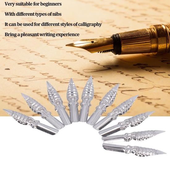 TMISHION 10pcs plume de calligraphie écriture confortable bonne ...