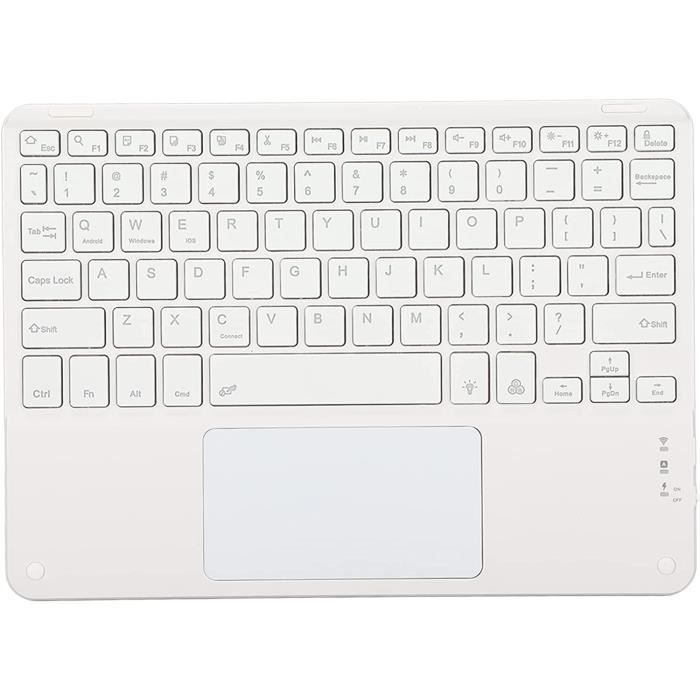 Clavier sans Fil avec pavé Tactile, Faible Bruit 10 Pouces Quadrate ...