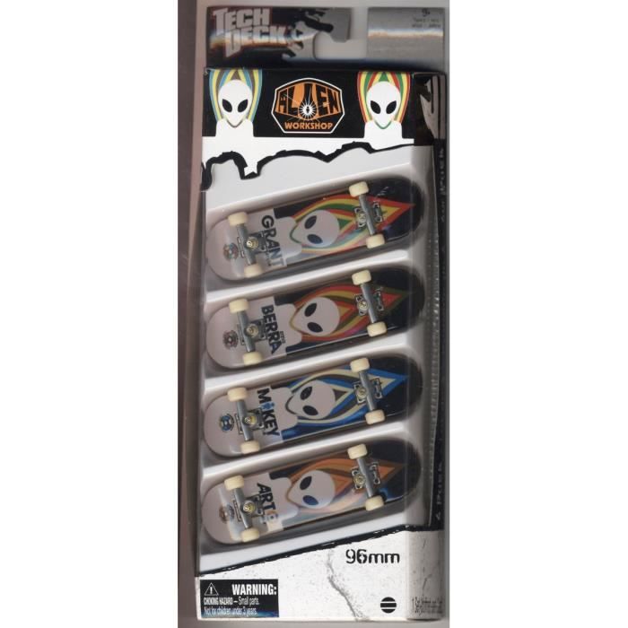 TECH DECK Pack 4 Fingerboard Alien - Cdiscount Jeux - Jouets