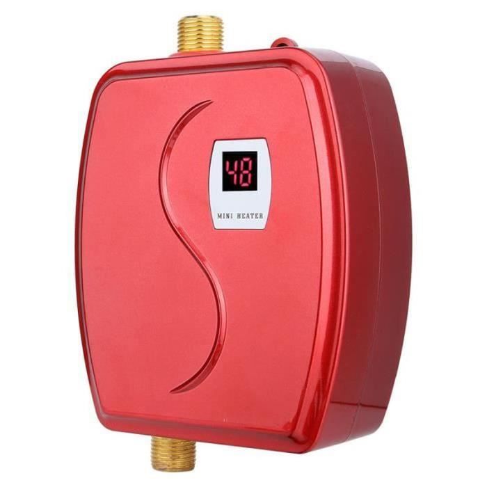 Chauffe-eau instantané 220V 3800W Mini chauffe-eau instantané électrique sans réservoir Salle de ...