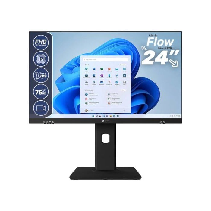 All in one Alurin Flow AIO i5-12400/16GB/1TB SSD/24" + Windows 11 ...
