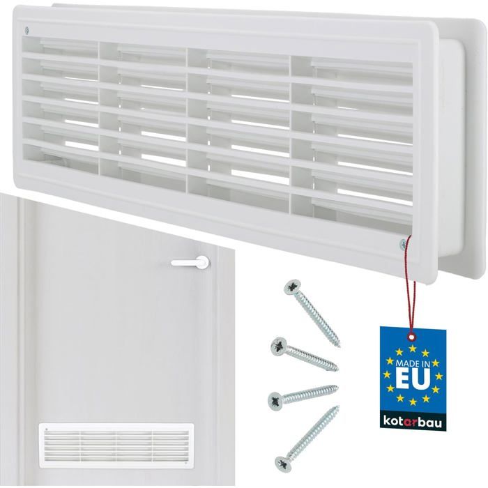 KOTARBAU Grille de ventilation 13,5 x 48,8 cm de porte Blanc en ...