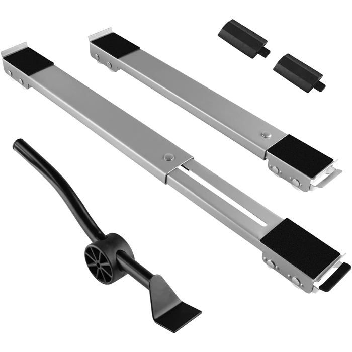 SMONTER 2 x Washing Machine Brackets with Furniture Lifter and Wheels ...