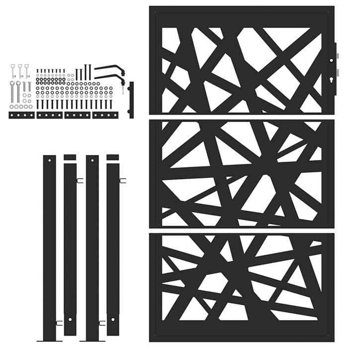 "Rebais 2026" Portail de jardin robust 1PC - ZENCORE - PORTILLON D ...