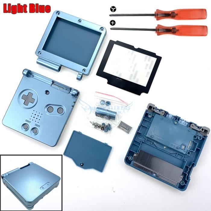 Bleu clair pur - Coque de boîtier complète colorée pour console de jeu ...