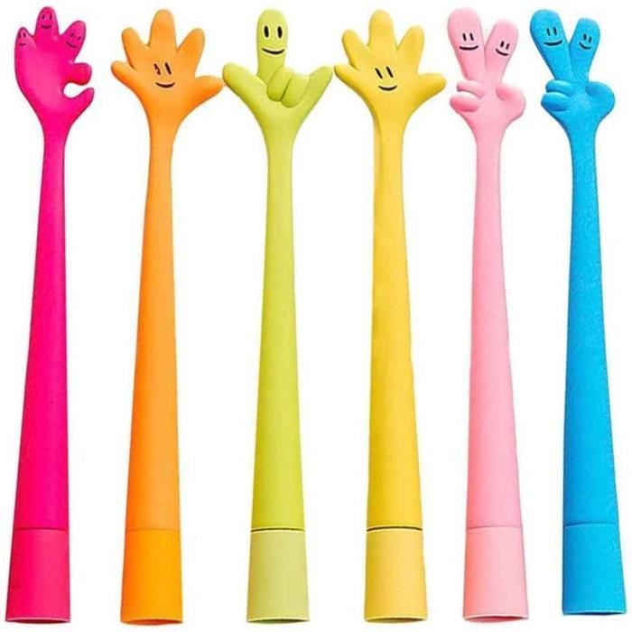 6 Pièces Bande dessinée Modélisation Mignon Stylo à Bille Expression ...