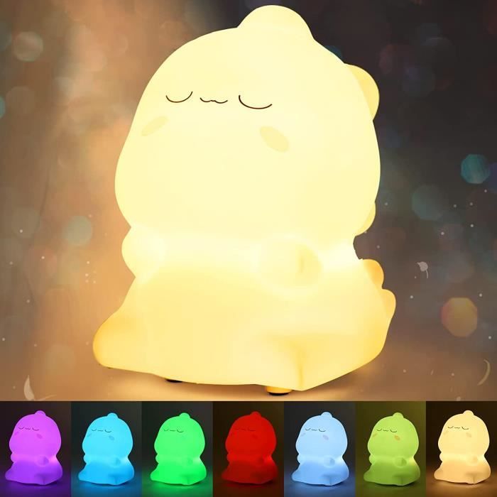 Veilleuse Pour Enfants, Veilleuse Dinosaure, Lampe De Table 7 Couleurs ...