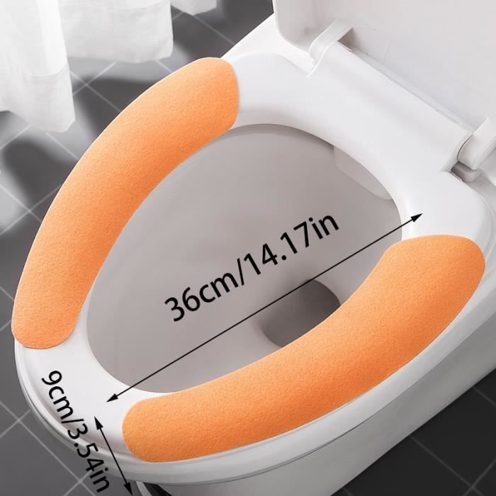 Juste de siège de toilette universelle,pâte de WC,coussin collant ...