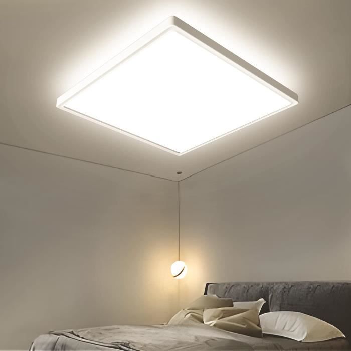 Plafonnier Led Carré, Moderne Luminaire Intérieur 36W 3240Lm, Ip44 ...