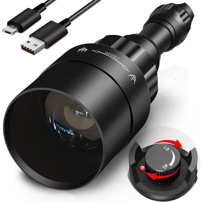 Uf1605 Lampe Torche Infrarouge Rechargeable Par Usb, 5W 850Nm Led ...