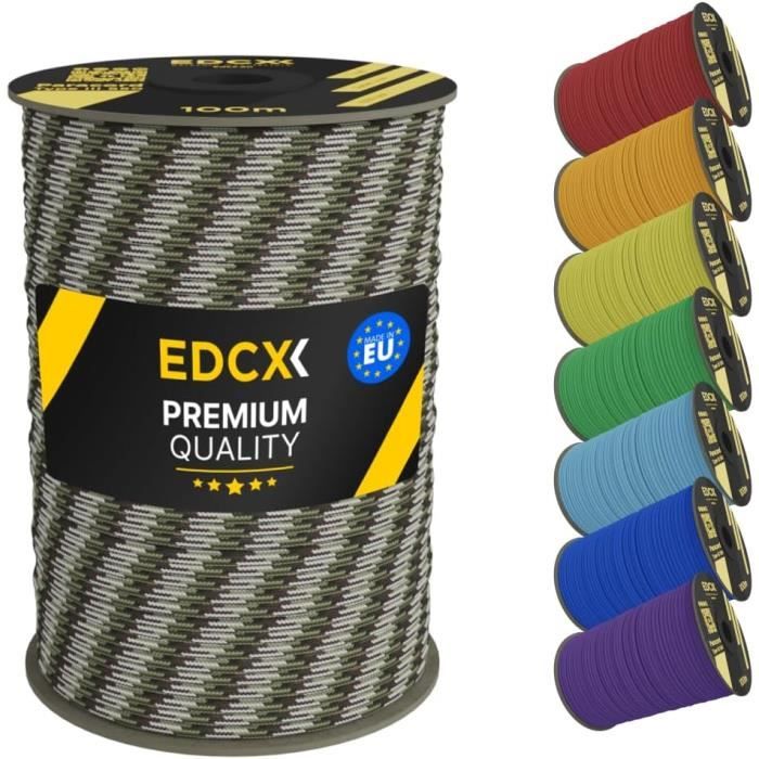 Paracorde En Nylon 4 Mm 550 100 M (330 Pieds) - Type Iii, Corde 100% ...