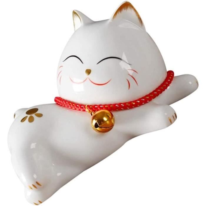 Figurine de Chat Maneki Neko Fengshui Porte-Bonheur - Figurine de ...