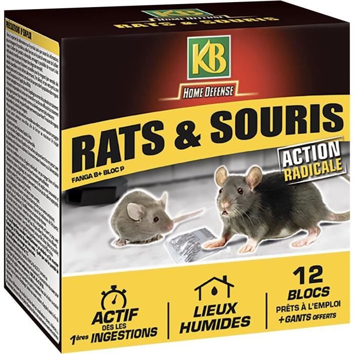 Blocs Appat Anti Rats et Souris, 240 gr A209 - Cdiscount Au quotidien