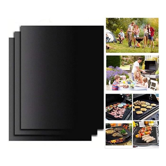 5 Tapis de barbecue extérieur en téflon de verre pour tapis haute ...