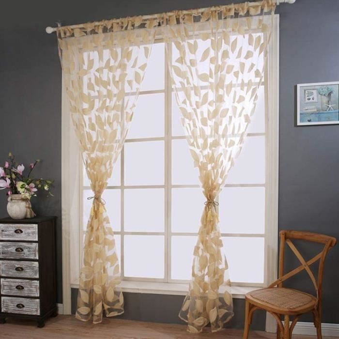 Rideau Voilage Blanc Rideau Blanc Voile Net Rideaux Tissé Net Rideau ...