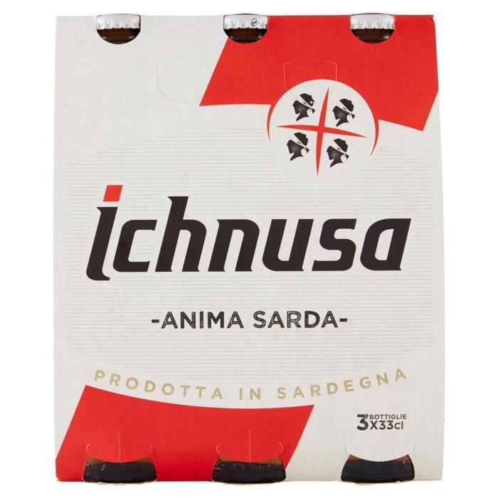 ICHNUSA BIE'RE ICHNUSA 3 X 33 CL - La cave Cdiscount