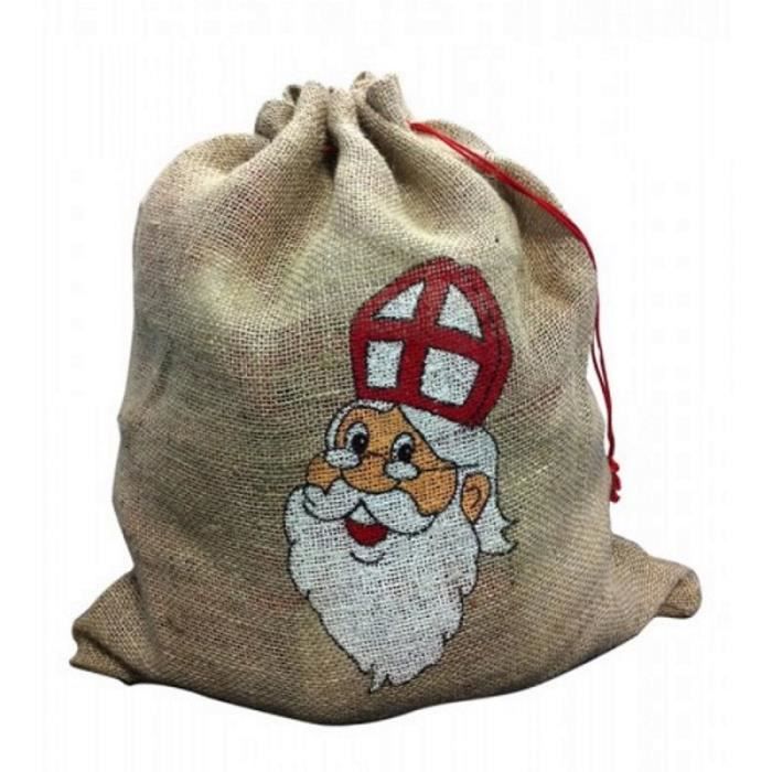 SAC EN TOILE HOTTE SAINT NICOLAS 56 X 52 CM NOEL CADEAUX FETE ...