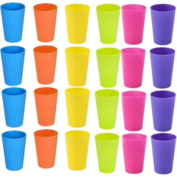 Gobelet Plastique Gobelets En Plastique Réutilisables Colorés Gobelets ...