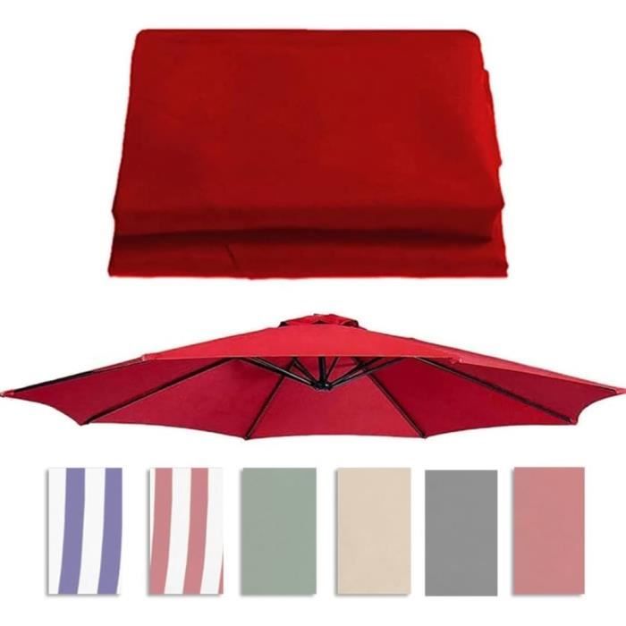 Toile De Parasol Deporté 8 Baleines Housse De Rechange Pour Parasol De ...