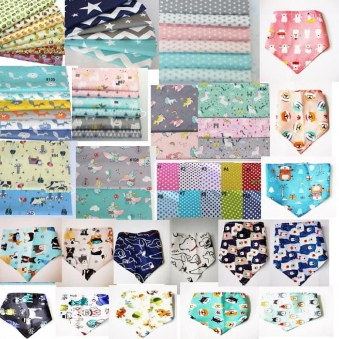 CRAZE 50pcs/lot Cartoon animal Pet Dog Puppy cat cotton bandanas Collar ...