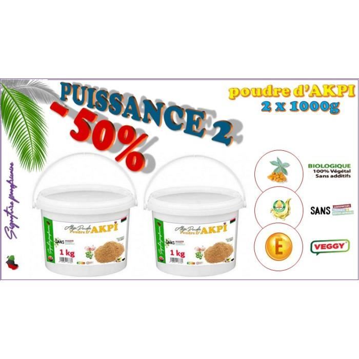 Poudre d'akpi 2x1000g- Sélection panafricaine la 2ième à -50% ...