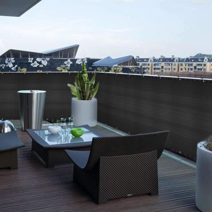 Fafeicy Brise-vue en filet pour balcon, protection solaire et UV ...