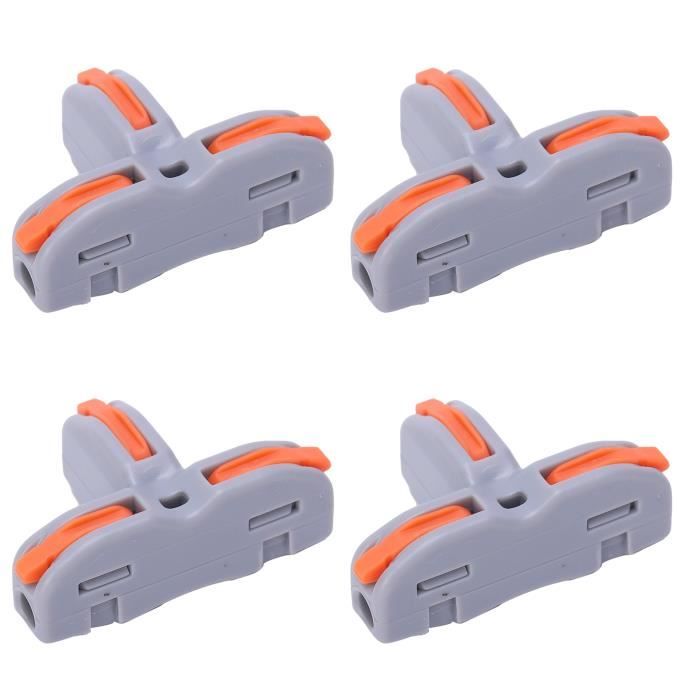 HURRISE bornier de câblage Lot de 20 connecteurs de fil de bornier rapide en forme de T ...