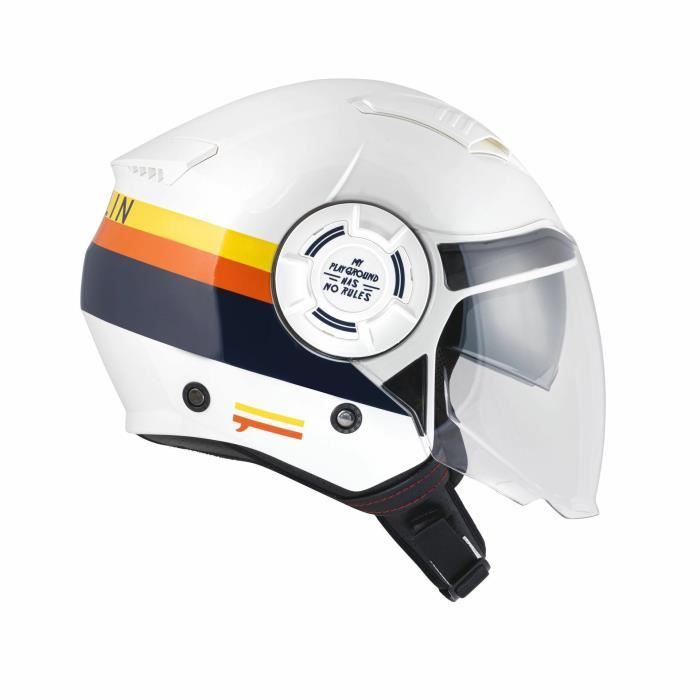 Casque moto jet Pull-in open face - gary rainbow - XL - Cdiscount Auto