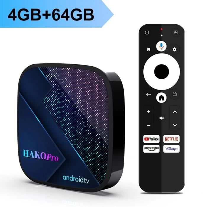 Boîtier TV Android 11 - RNCYN - HAKO Pro - Amlogic S905Y4 - 2 Go RAM ...
