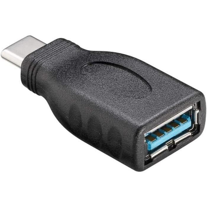 Adaptateur USB 3.0 Type A femelle vers USB Type C Mâle, Adaptateur USB ...