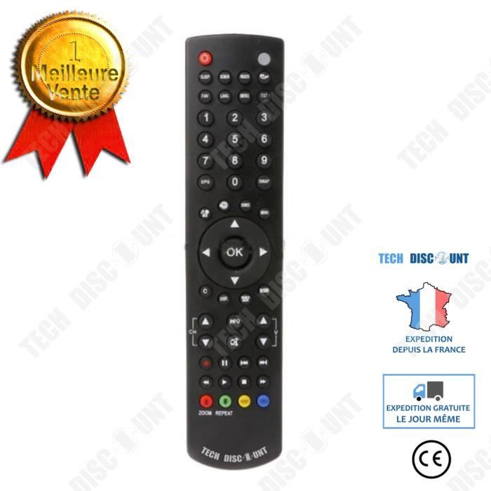 Télécommande TV - TD® - RC1910 - Multifonctions - Noir - 2 piles AAA ...