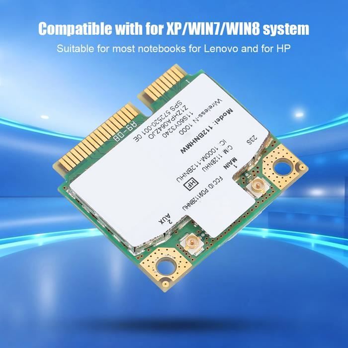 Carte réseau - INTEL - LINK1000 - Mini PCI-E - 300 Mbps - 802.11B/G/N ...