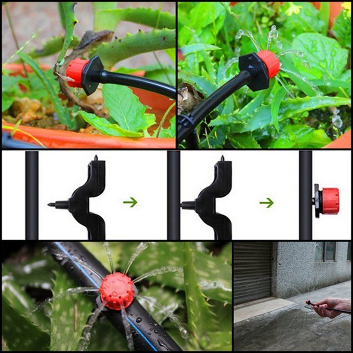 ®RisingFF Goutteur d'irrigation goutte à goutte, goutteur à débit ...