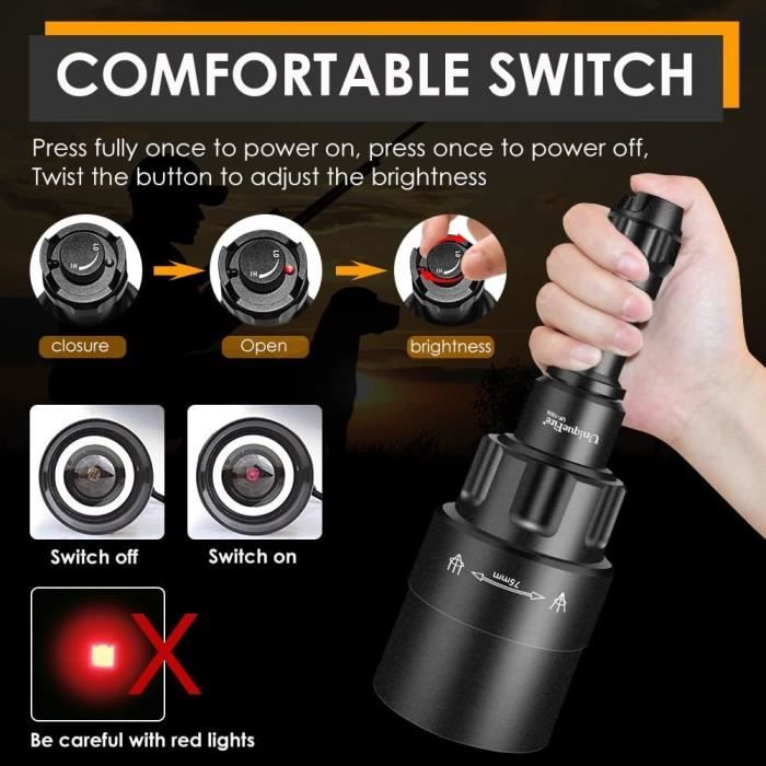 Uf1605 Lampe Torche Infrarouge Rechargeable Par Usb, 5W 850Nm Led ...