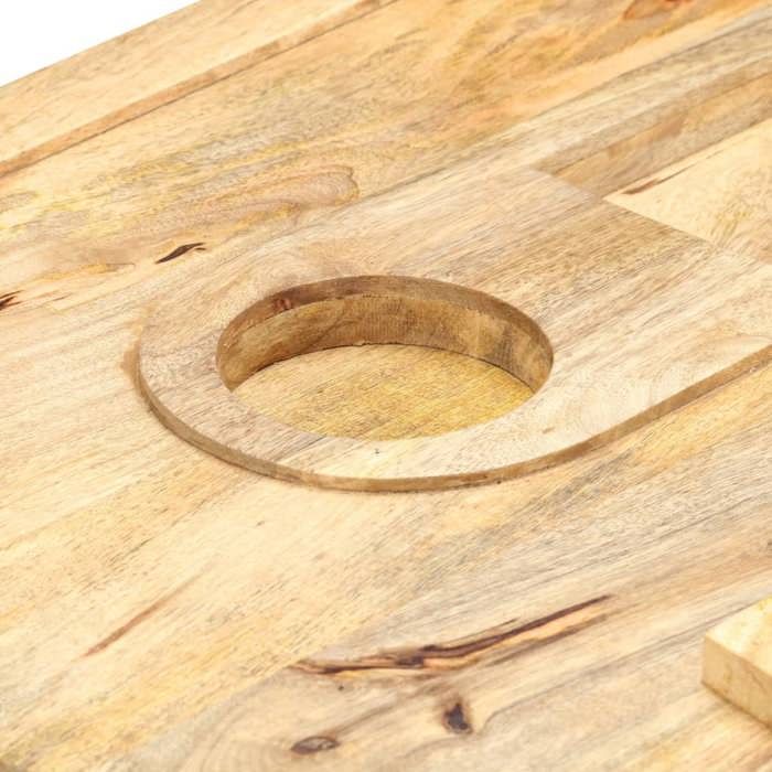 Table basse en bois de manguier - KALISSE - Style cassette - 100x52x45 ...