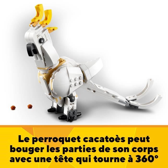 LEGO Creator 3-en-1 31133 Le Lapin Blanc, avec des Figurines Animaux ...